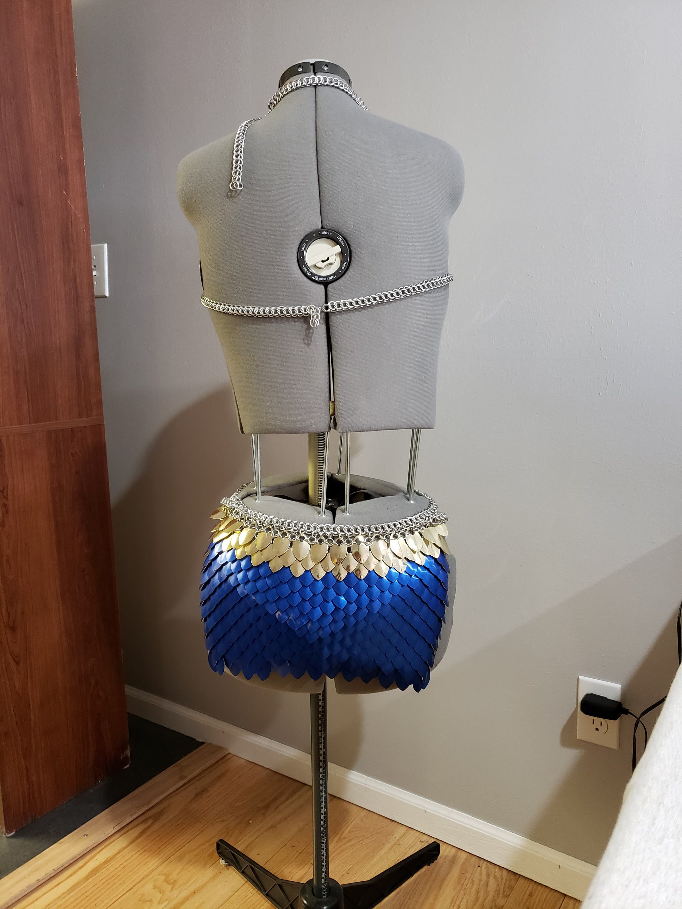 Wonder Woman Chain Mail Top and Bottom Bra Skirt Bikini Chain Mail ...