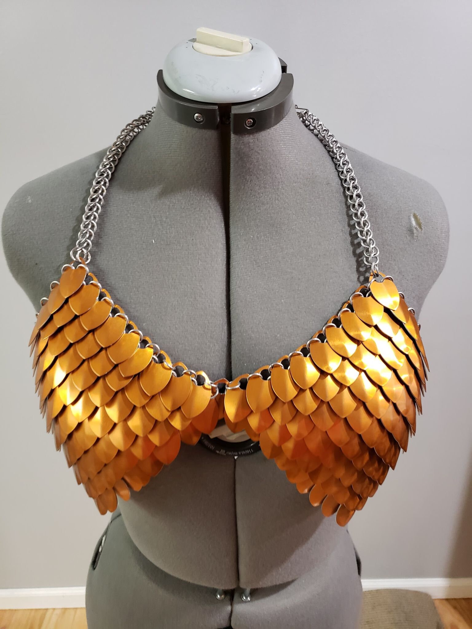 Choose One Color Top Chain Mail/scalemail Bikini Top Chainmail - Etsy