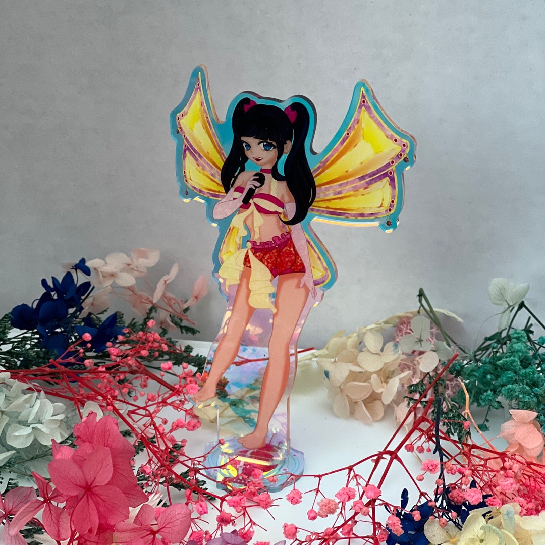 Winx Club Enchantix Acrylic Standee Fairy Rainbow Stella Flora Musa Bloom Tecna Musa Layla/aisha ...