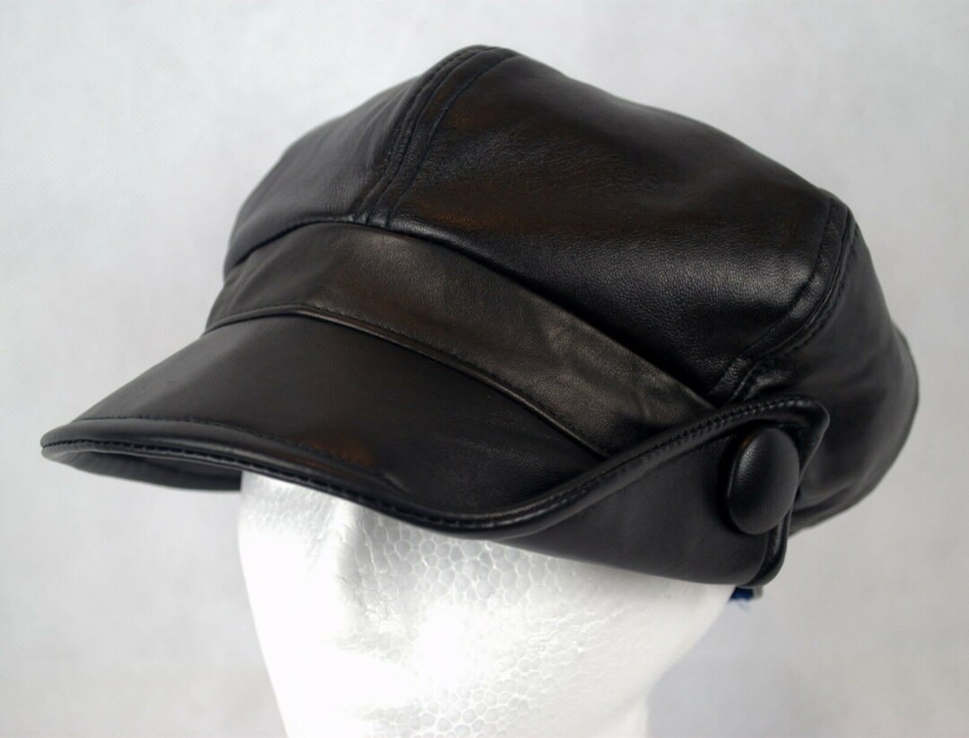 Baker Boy Style Hat in 100% Real Leather Suitable for Adults & Children ...