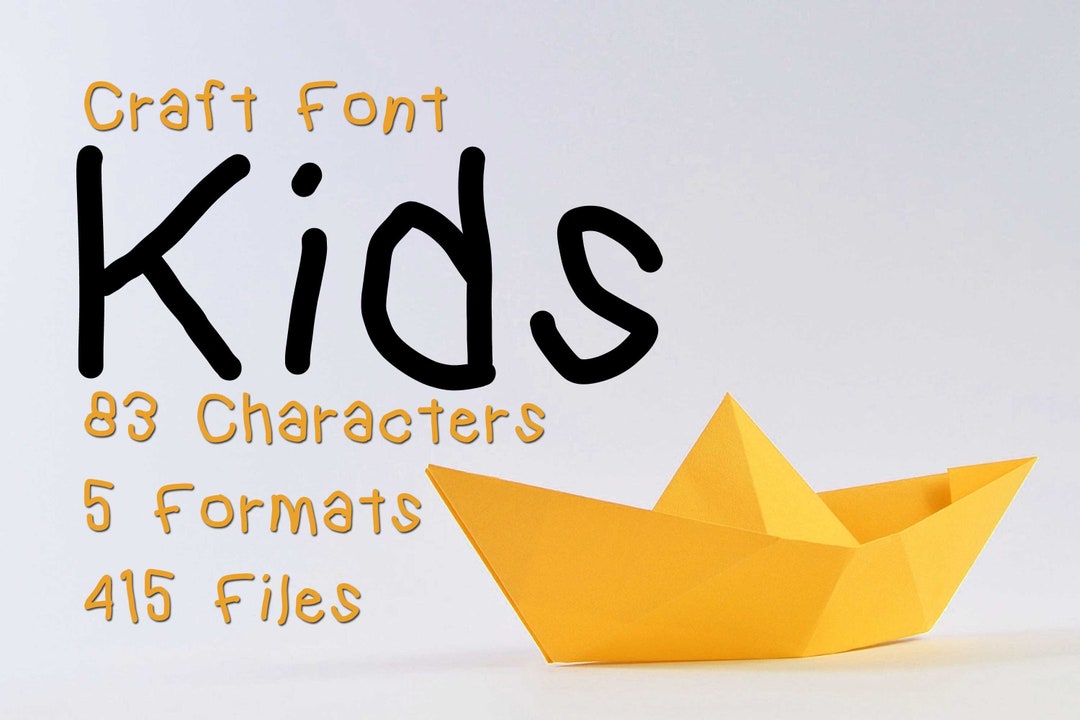 Kids Craft Font, Playgroup SVG Font, Children Handwritten Font ...