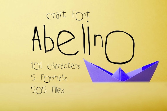 Kids Craft Font Playgroup SVG Font Children Handwritten | Etsy