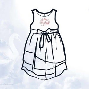 Flower Line Art Machine Embroidery Design, Hand-drawn Plant Embroidery ...