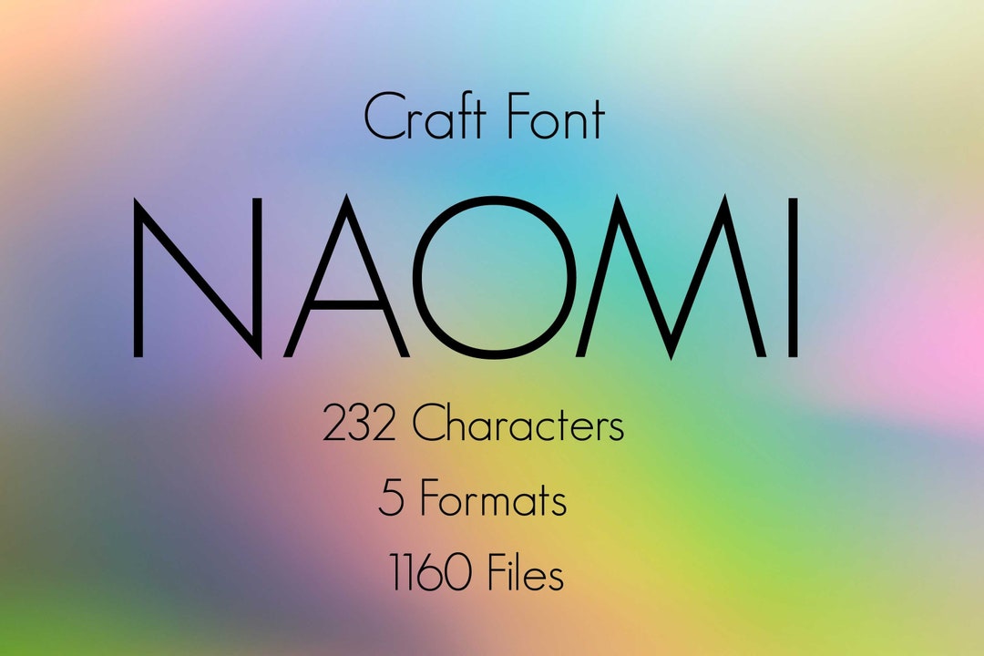 SVG Font, Naomi Elegant Basic Sans Serif Light Craft Font, SVG Font ...