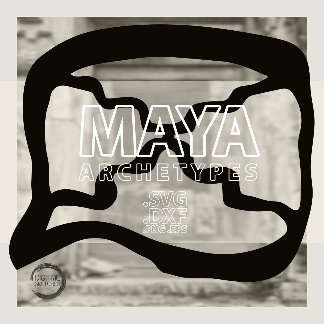 Maya Symbol ETZNAB Mirror Svg, Mayan Tzolkin Calender, Maya Glyphs SVG ...