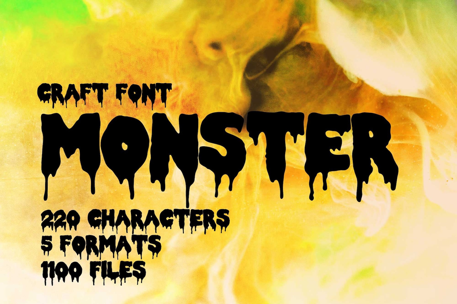 Monster Craft Font Halloween Svg Font Scary Monster - Etsy