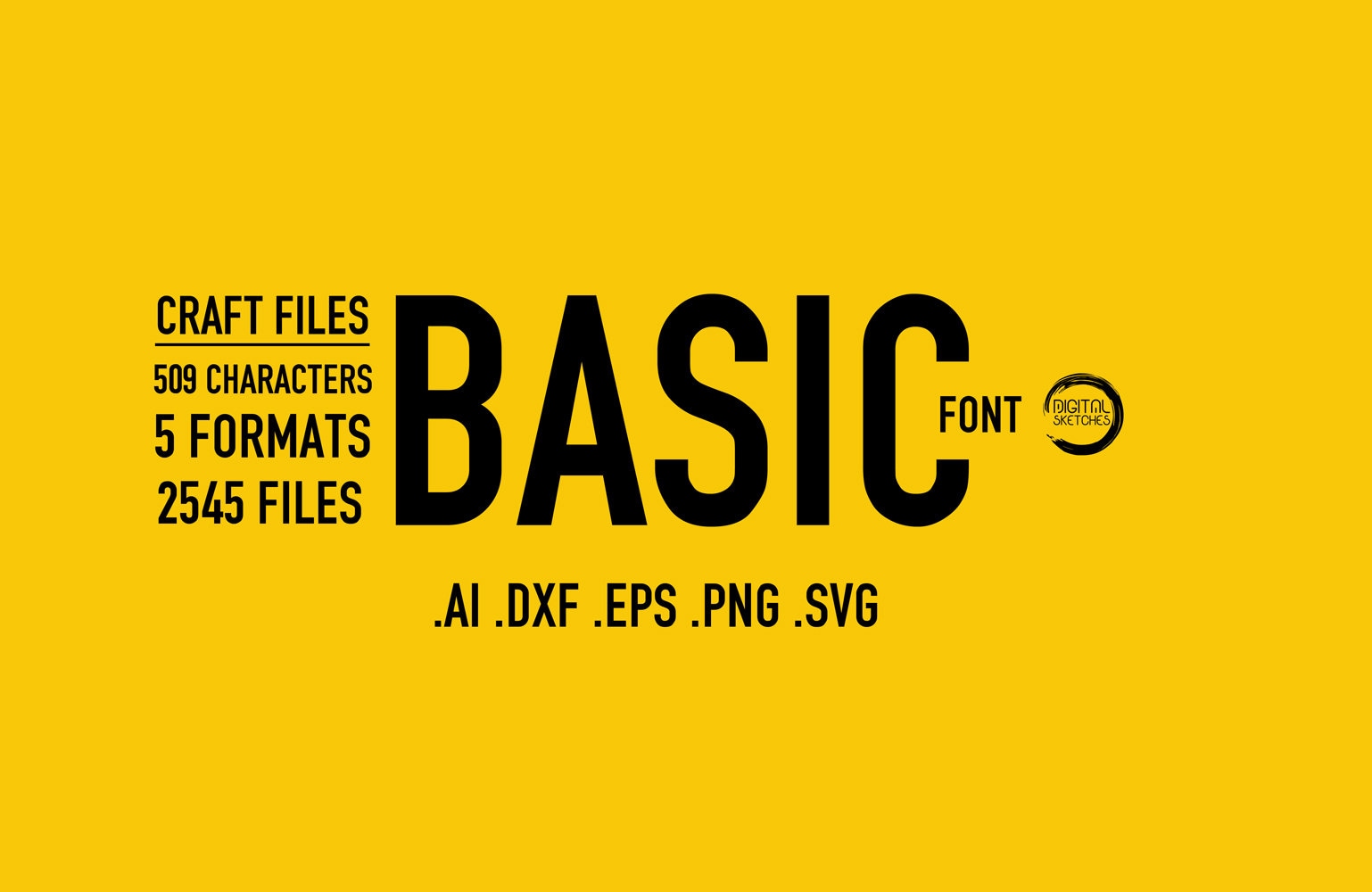 Basic Sans Serif Craft Font SVG Block Font Svg Font for - Etsy