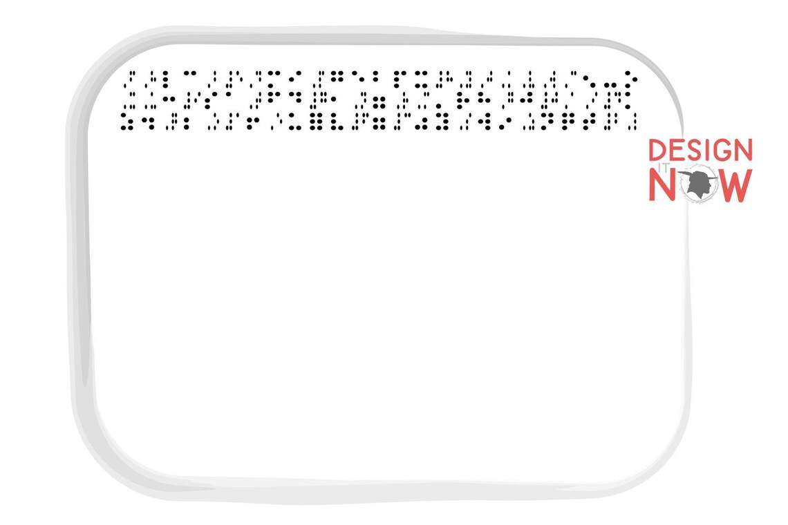 Braille Craft Font Tactile Alphabet Craft Font Braille Font - Etsy