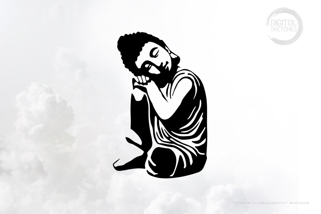 Buddha SVG File, Little Buddha Cutting File, Beautiful Vector Graphics ...