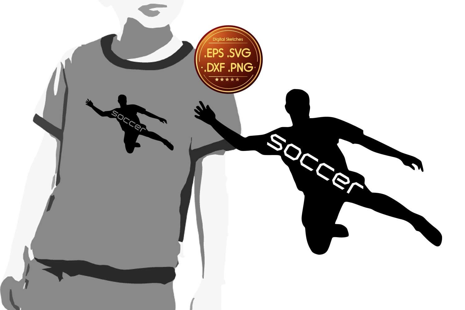 Soccer Player SVG Soccer SVG Sport Cut File SVG Files Svg - Etsy