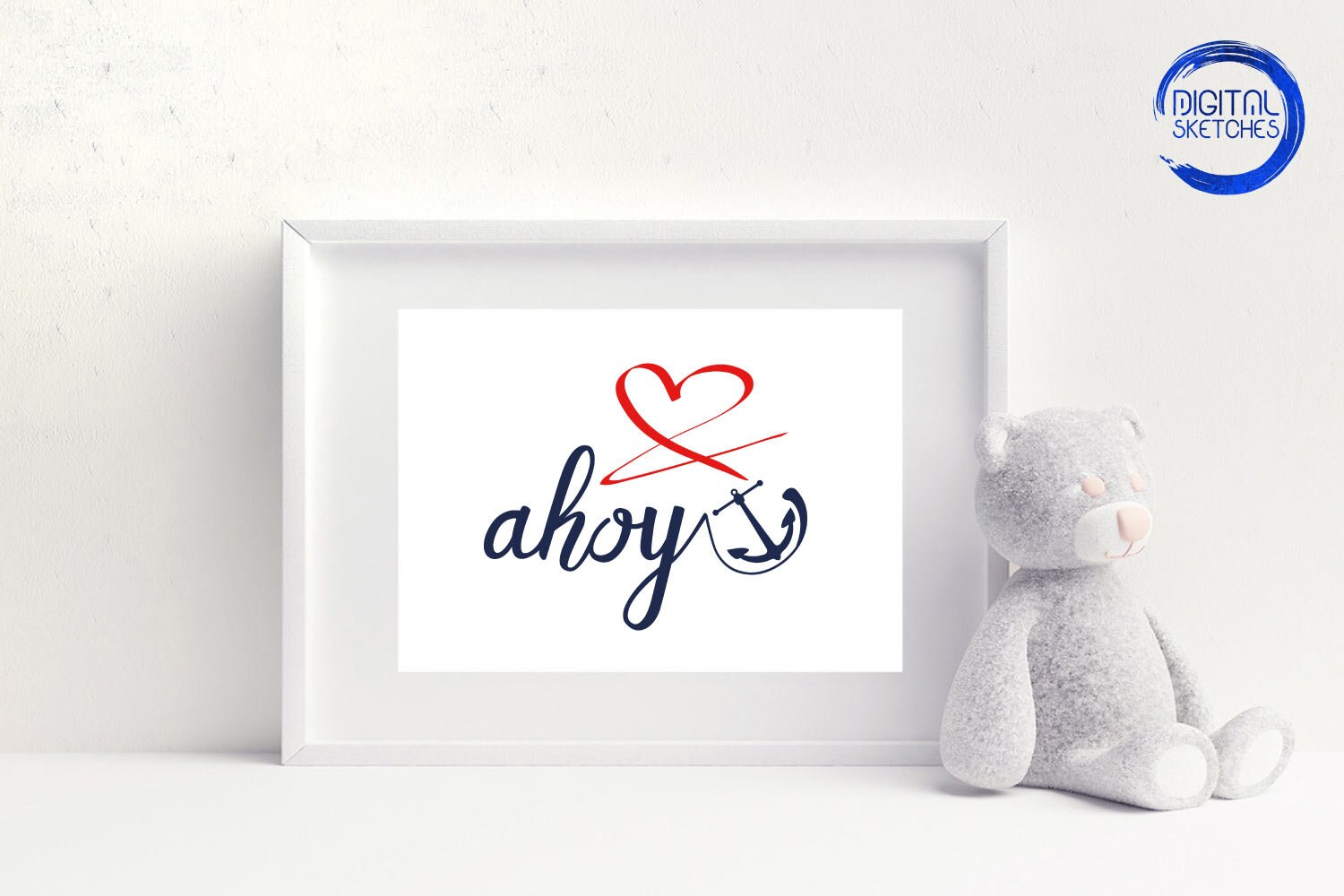 Ahoy Svg Nautical Baby Shower Anchor Svg Ahoy Clipart | Etsy