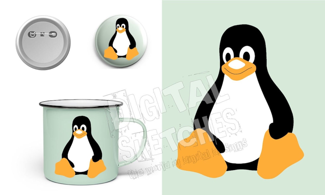 Tux Penguin, Linux Penguin Svg, Penguin Clipart, Animals Cut File ...