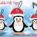 Printable Christmas Gift Tags Penguin DIY .pdf Packaging - Etsy