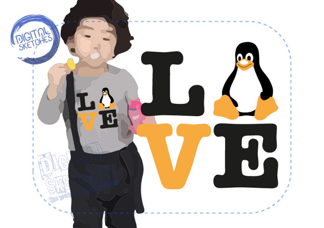 Tux Penguin, Linux Penguin Svg, Penguin Clipart, Animals Cut File ...