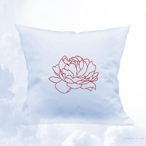 Flower Line Art Machine Embroidery Design, Hand-drawn Plant Embroidery ...