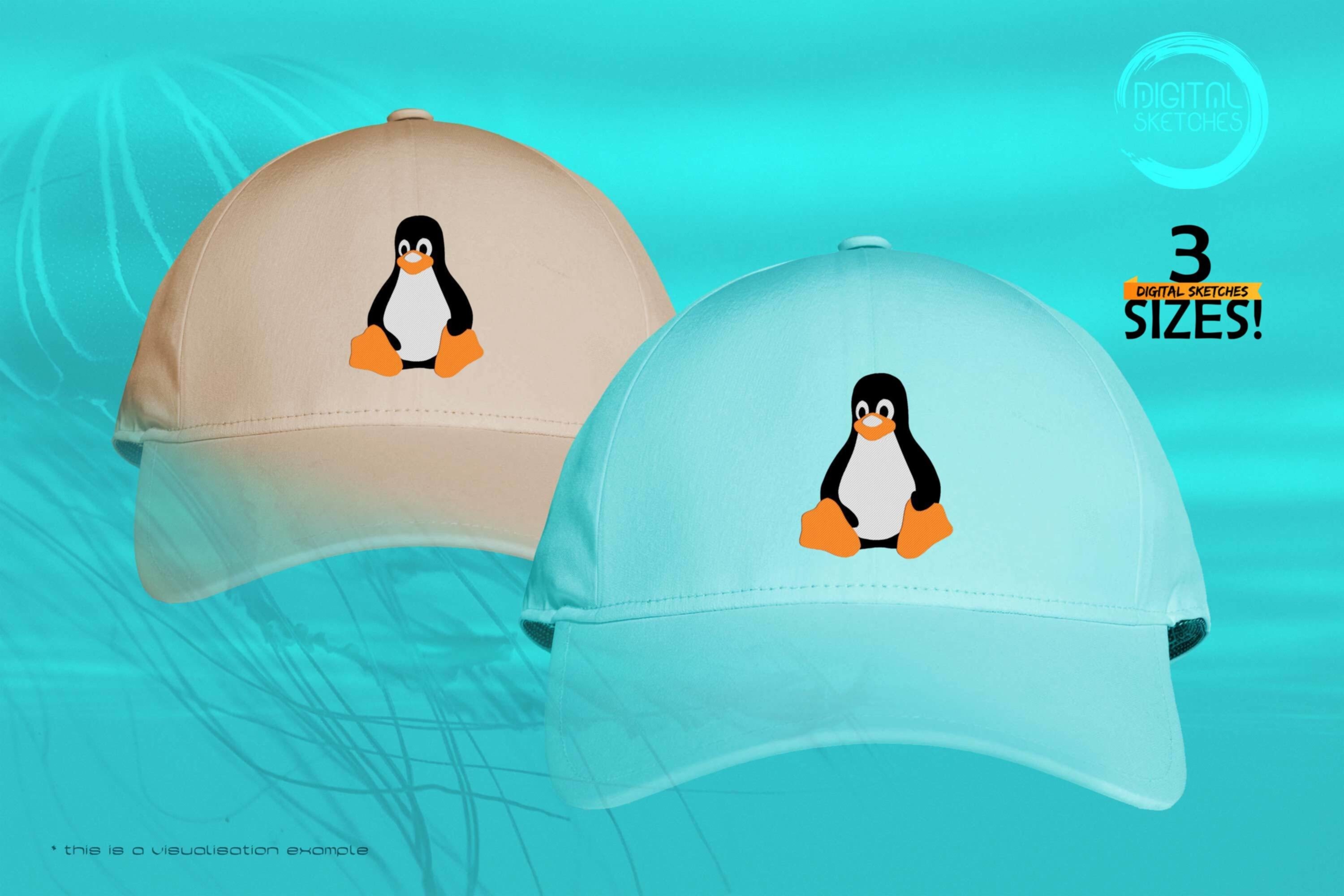 Penguin Tux Linux Machine Embroidery Design | Etsy