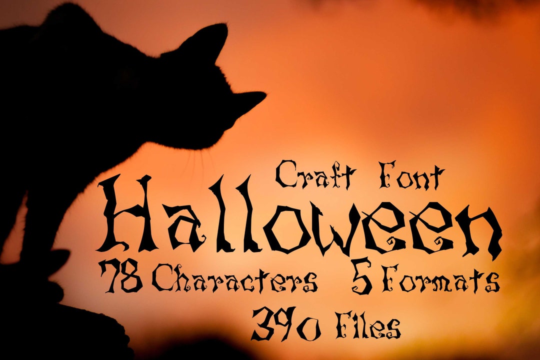 Witch Craft Font, Halloween Svg Font, Old Crafting Font, Halloween ...