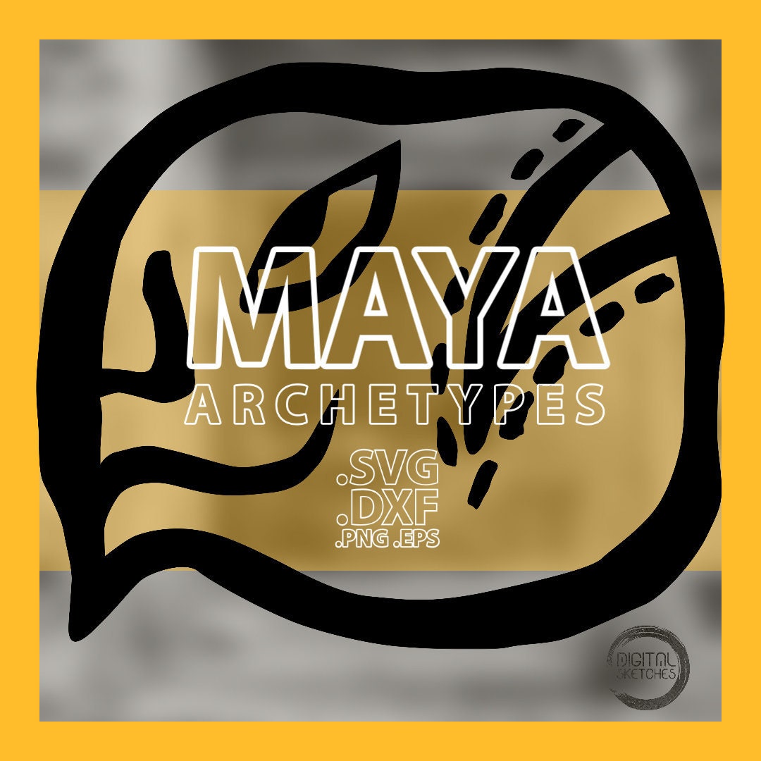 Maya Symbol EB Human Svg Mayan Tzolkin Calender Maya Glyphs - Etsy