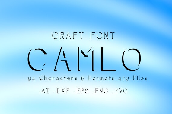 Camlo 3D Modern Crafter Font Fancy SVG Font Svg Font for | Etsy