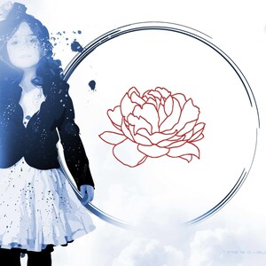 Flower Line Art Machine Embroidery Design, Hand-drawn Plant Embroidery ...