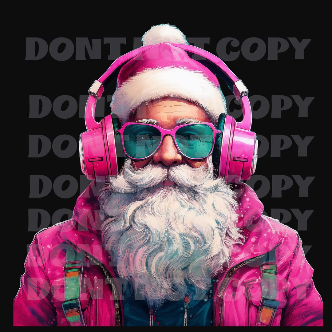 Pink Santa High Quality Digital Download - Etsy