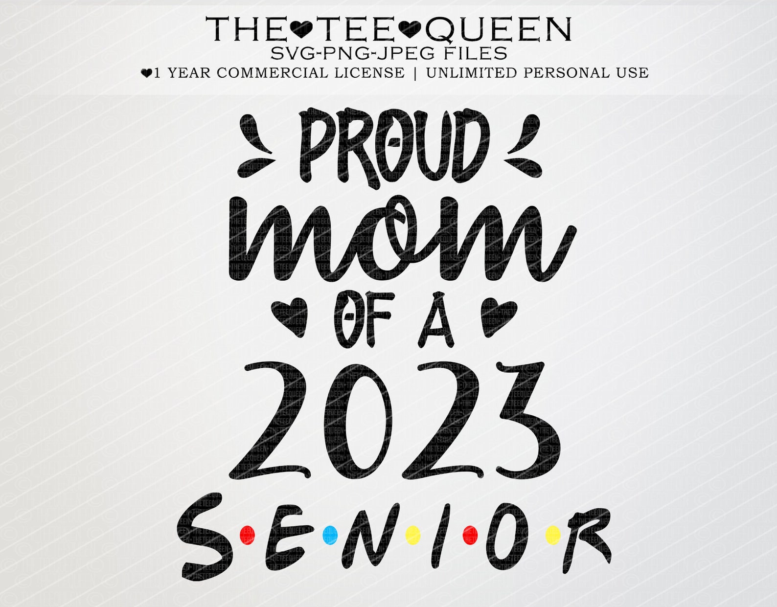 Digital Download Proud Mom of a 2023 Senior SVG PNG JPEG - Etsy