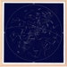 Square Star Chart Astronomy Map With Celestial Constellations Boho ...
