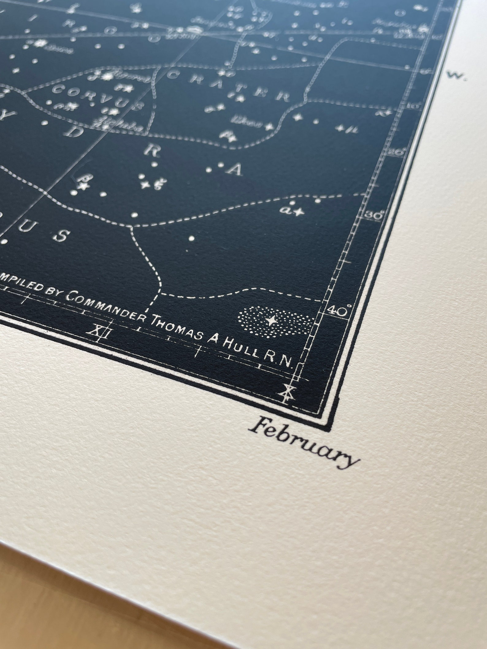 Star Map Print, Blue Star Map, Southern Constellations Chart Print ...