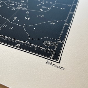 Star Map Print, Blue Star Map, Southern Constellations Chart Print ...