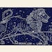 Leo, Birthday Gift for Leo, Leo Print Antique Vintage Astrological Sign ...