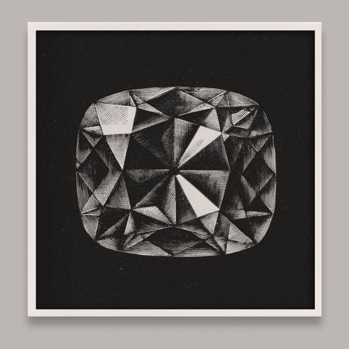 Diamond Art Print, Jewel Wall Art, Gem Art, Gem Art, Diamond Wall Art ...