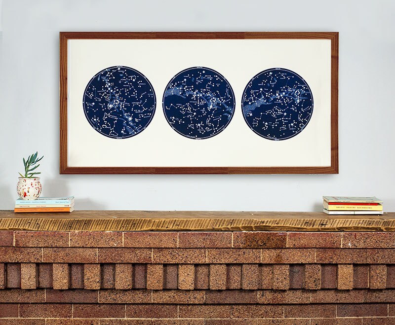 Constellations Art Large Constellations Print Three | Etsy