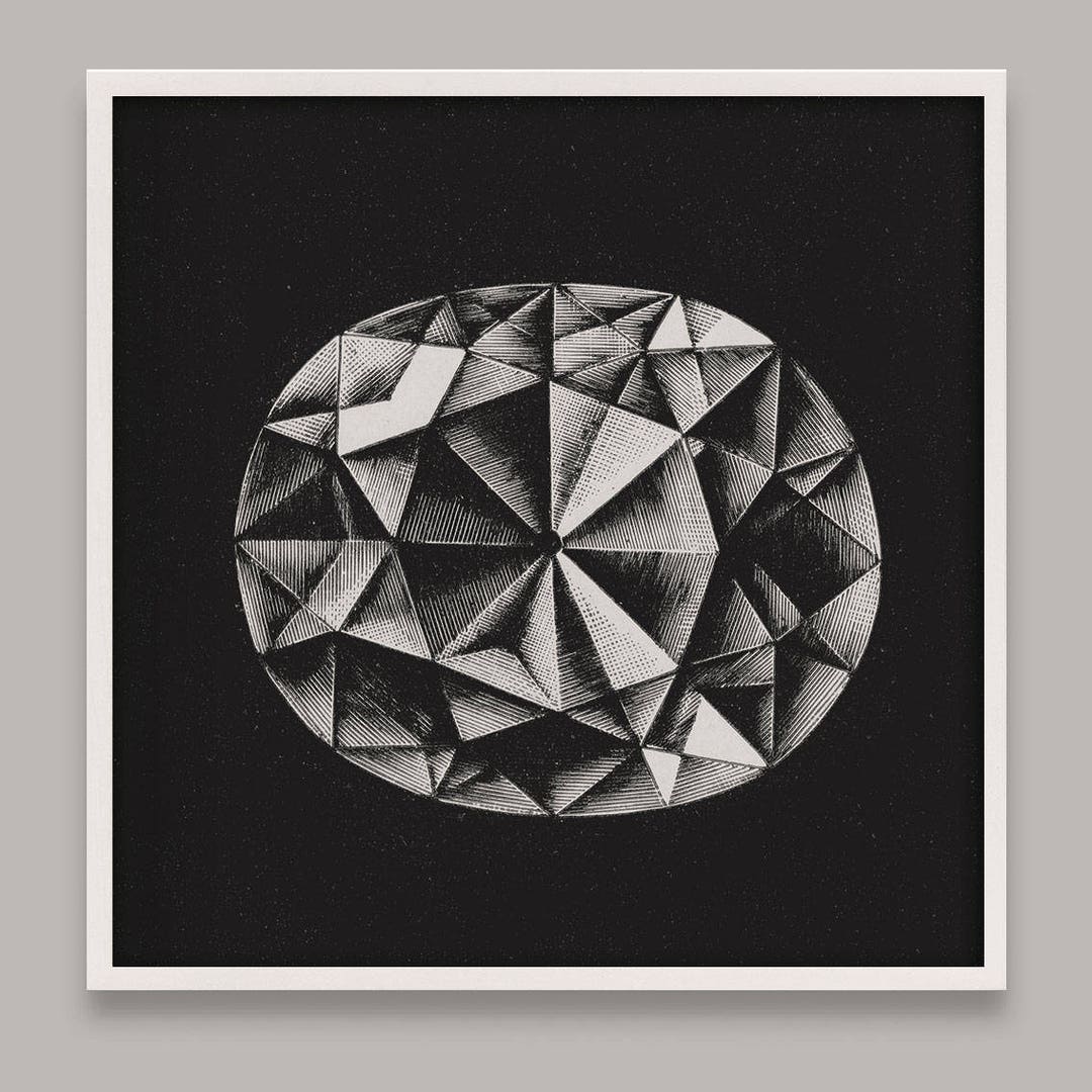 Diamond Art Print Jewel Wall Art Gem Art Gem Art Diamond - Etsy