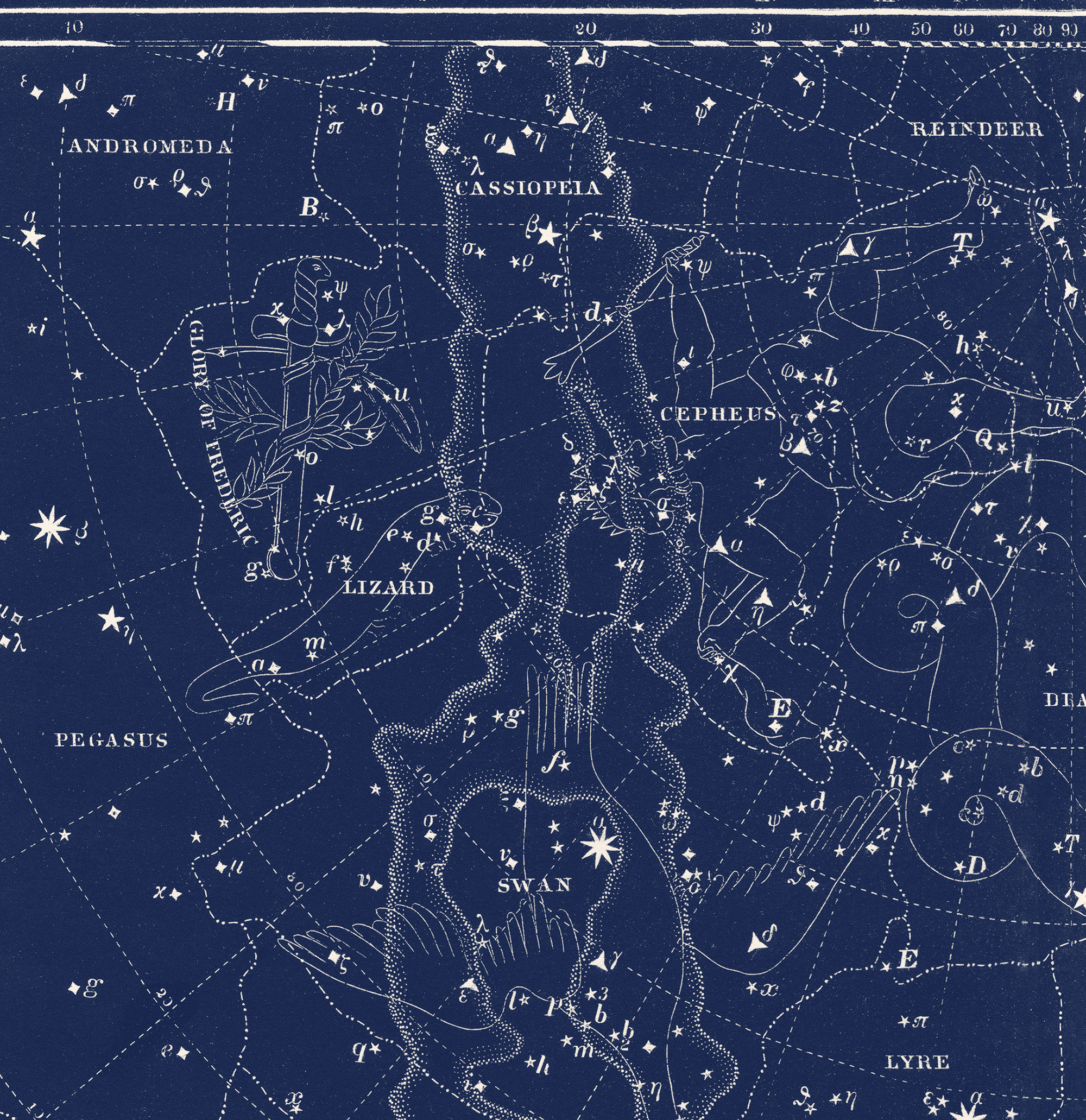 Vintage Constellation Map Constellation Wall Print Starry | Etsy UK