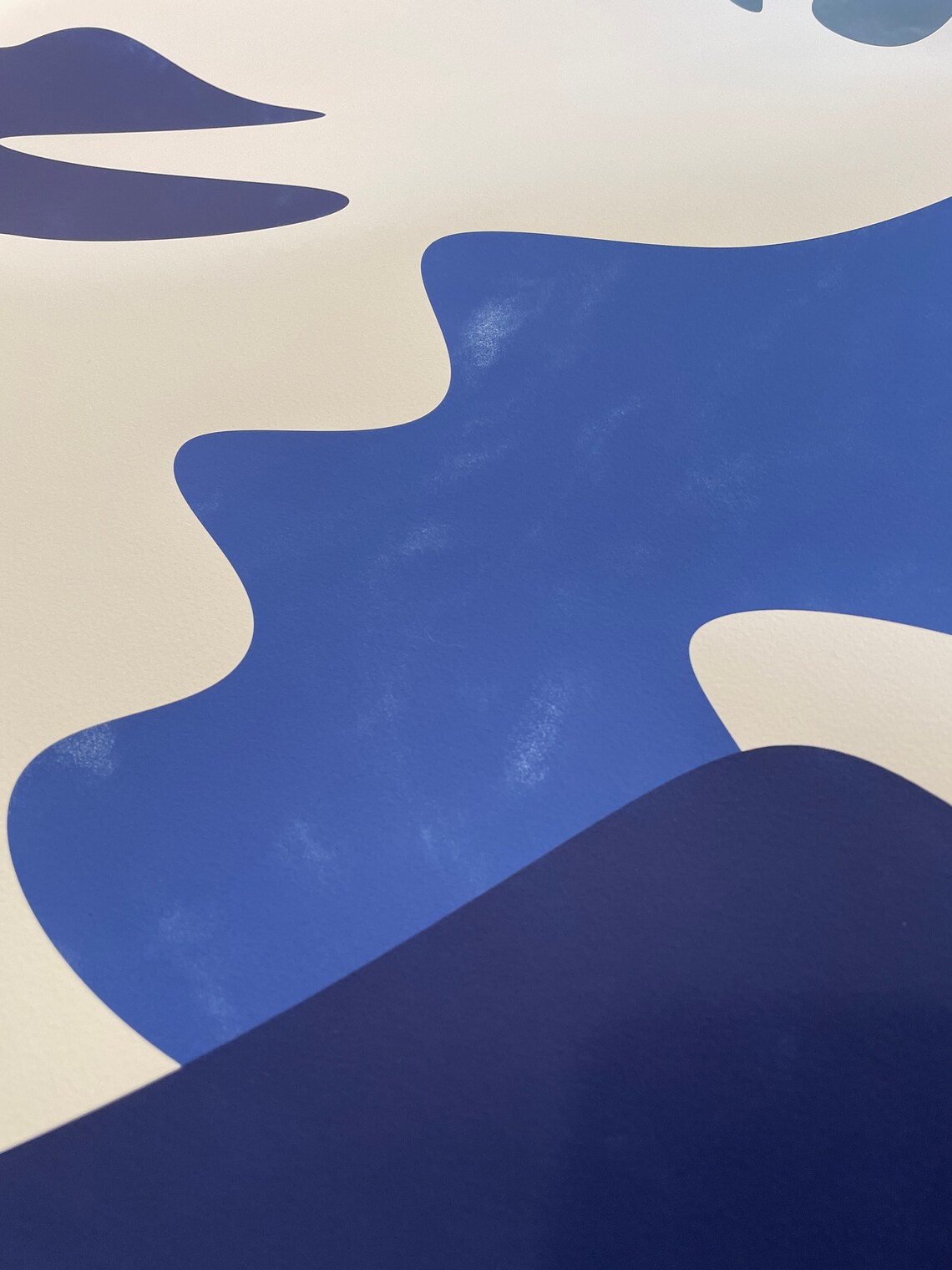 Modern Abstract Print With Colorful Cut-out Organic Shapes | Etsy