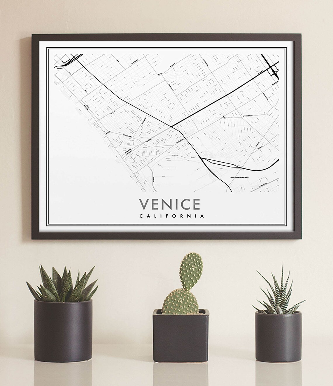 Venice Map Print Venice Map Poster City Map Print Venice - Etsy