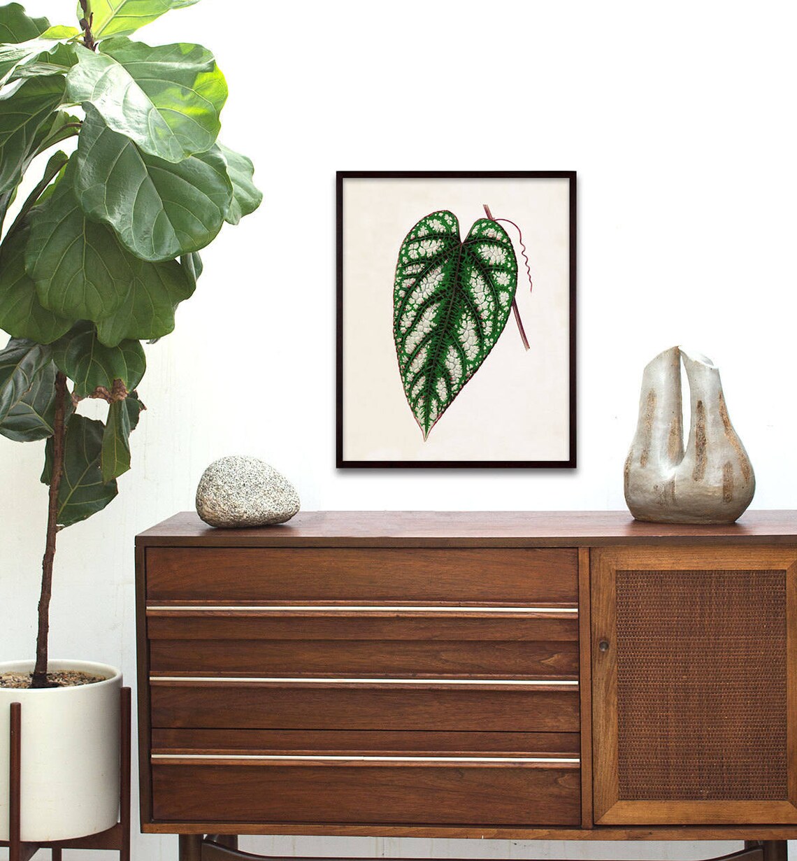 Green Botanical Leaf Print Set Green Botanical Print Set | Etsy