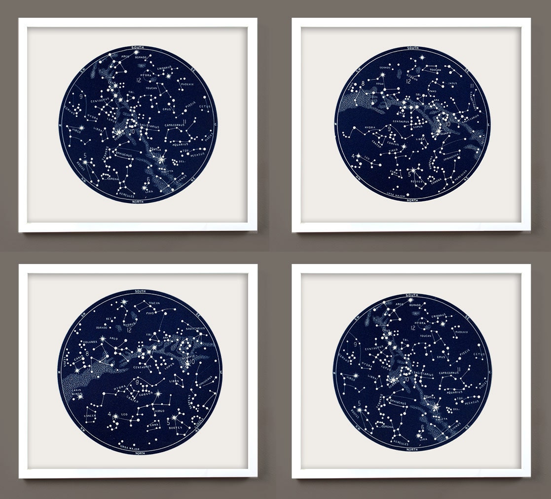 Constellation Print Package, Celestial Print, Set of Constellation ...