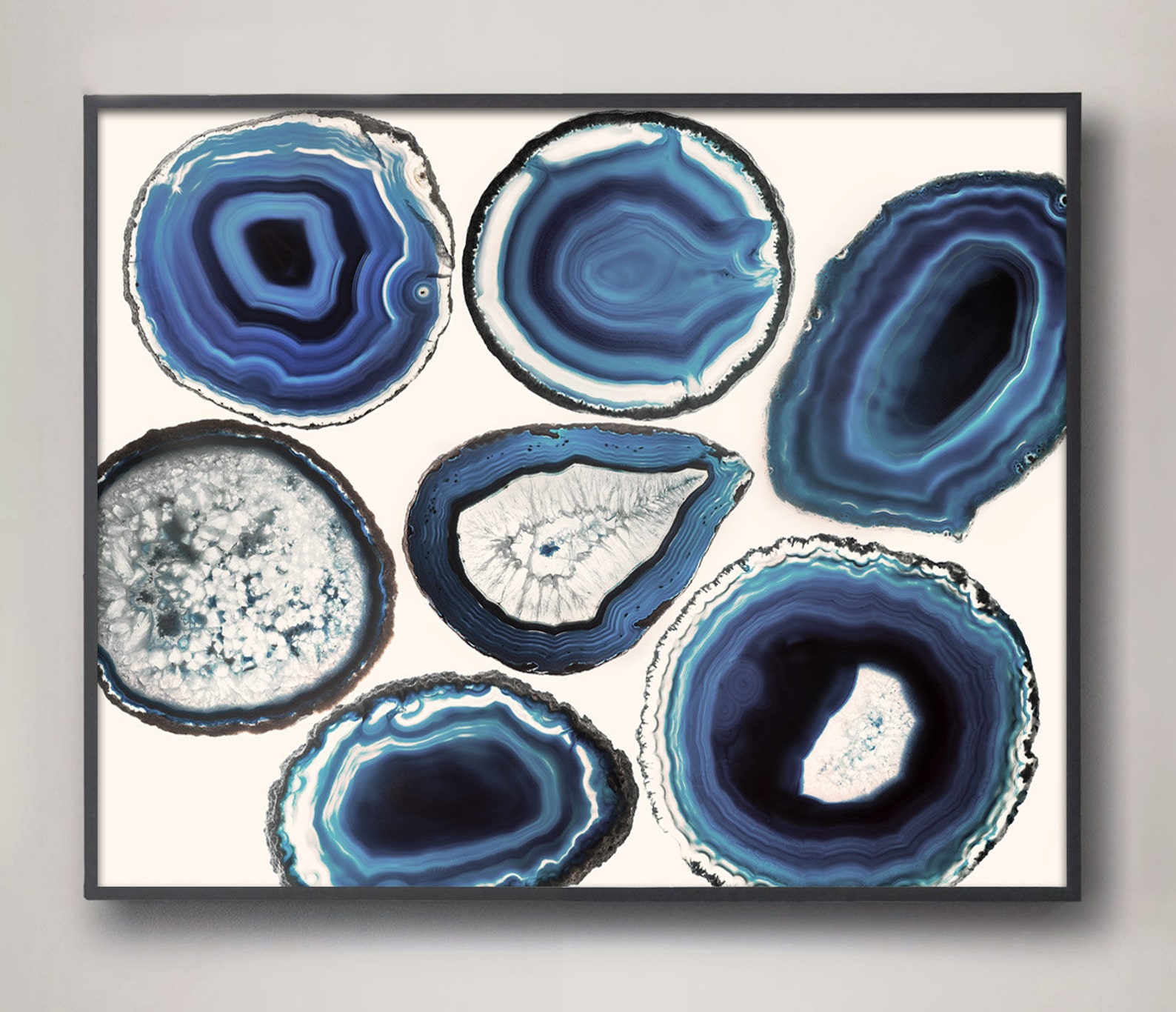 Agate Slice Art Geode Print Agate Print Geode Wall Art - Etsy