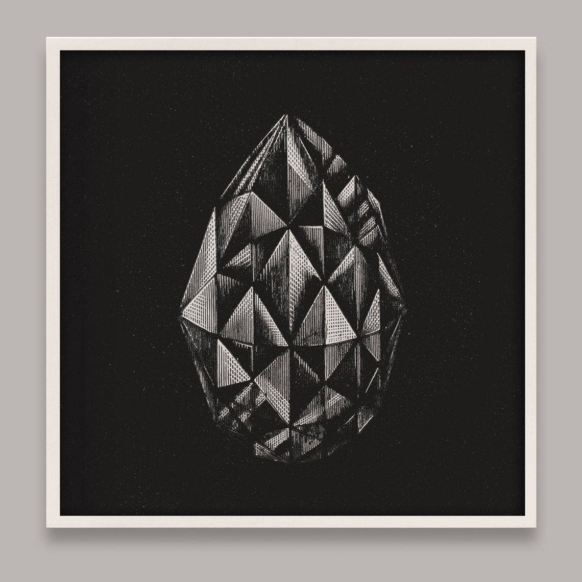 Diamond Art Print, Jewel Wall Art, Gem Art, Gem Art, Diamond Wall Art ...