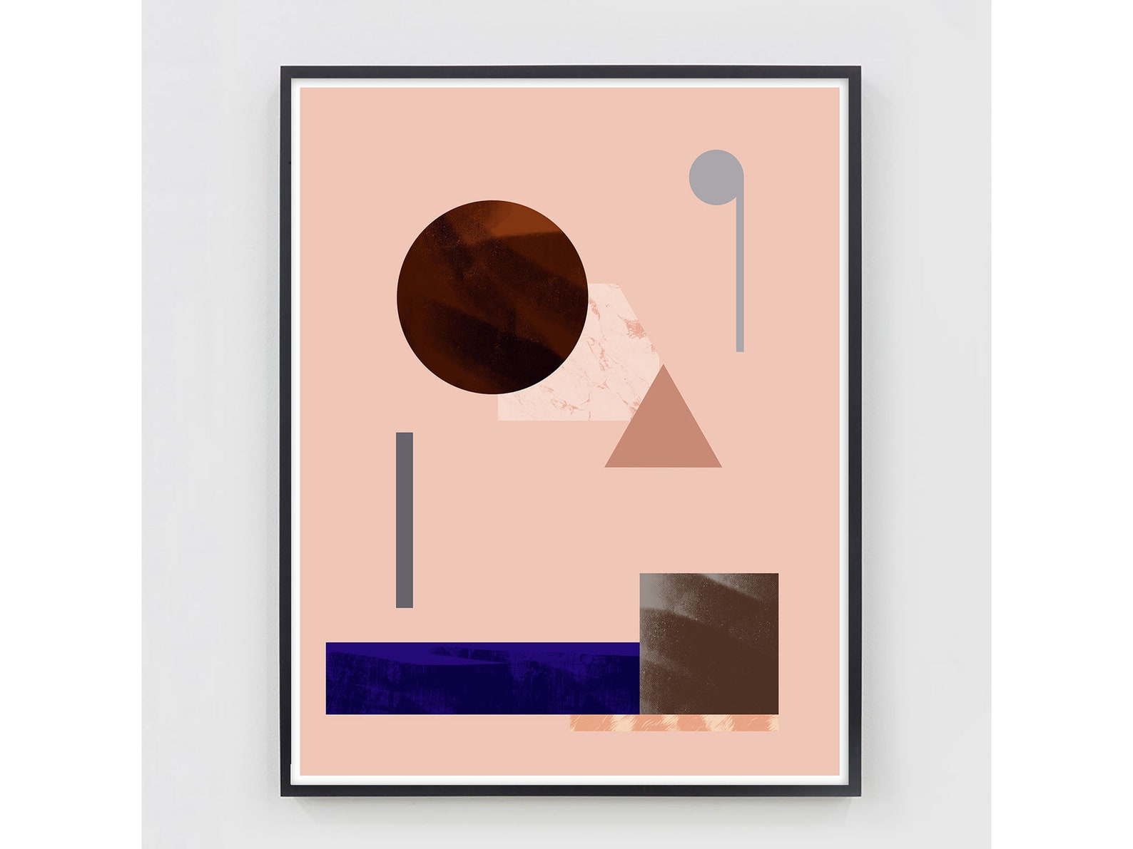 Abstract Minimal Geometric Print Minimalist Geometric Wall | Etsy