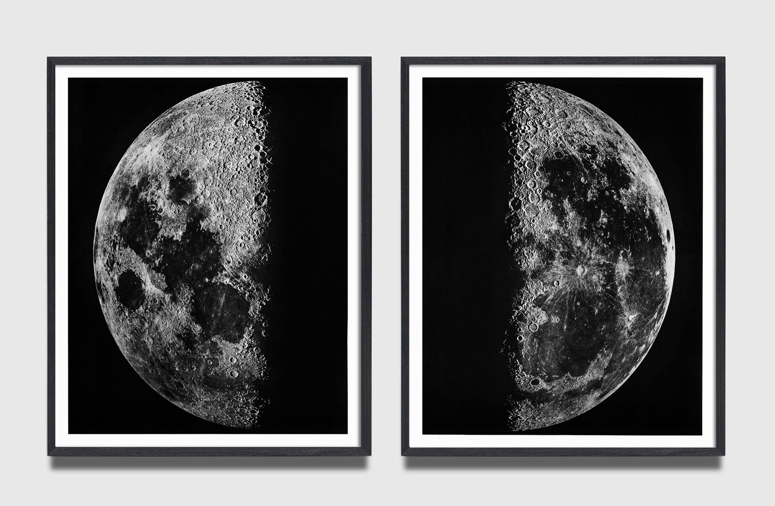 Moon Print Set Moon Phases Moon Poster Moon Art Celestial - Etsy
