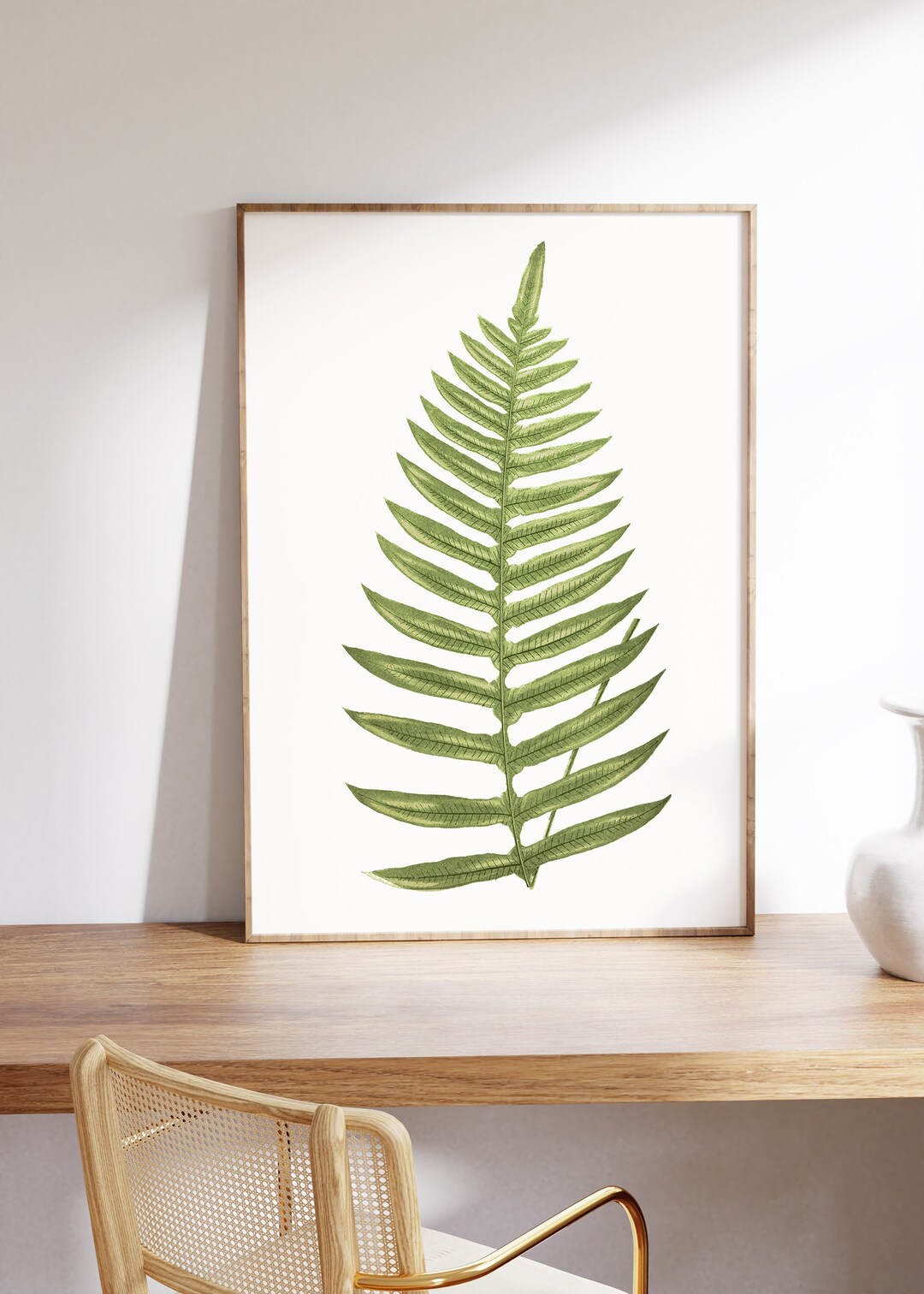 Fern Leaf Botanical Art | Leaf Print | Fern Wall Art | Fern Botanical ...