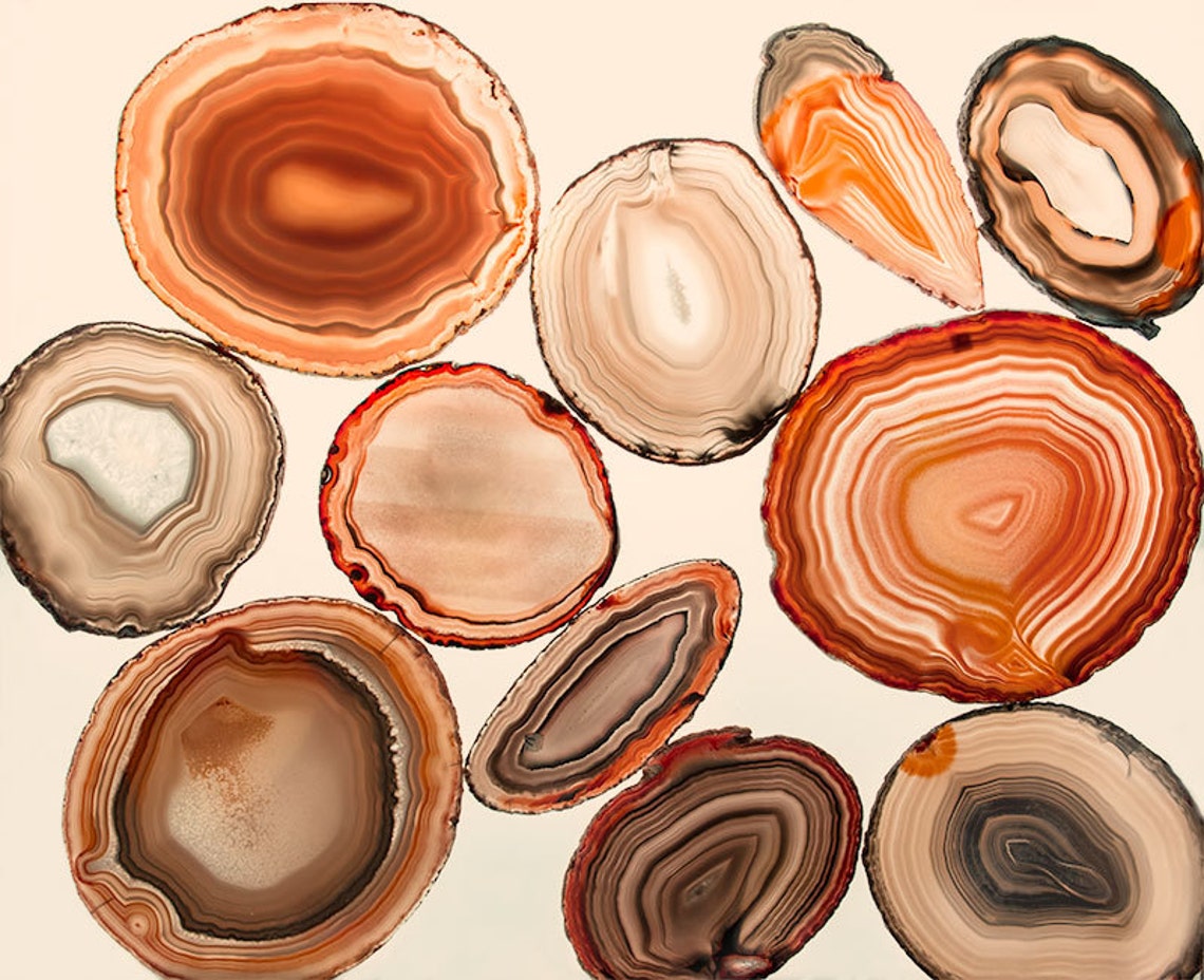 Geode Print Agate Art Agate Slice Rock Art Mineral Slice - Etsy