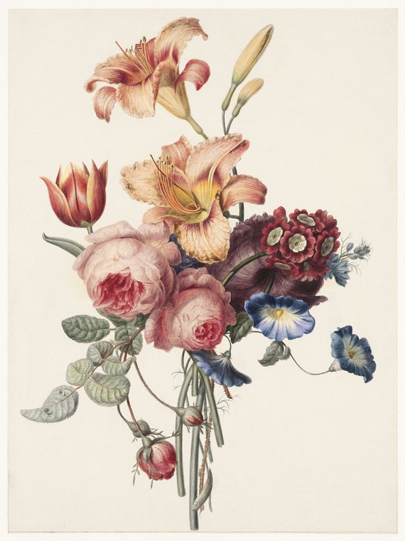 Victorian Flower Painting