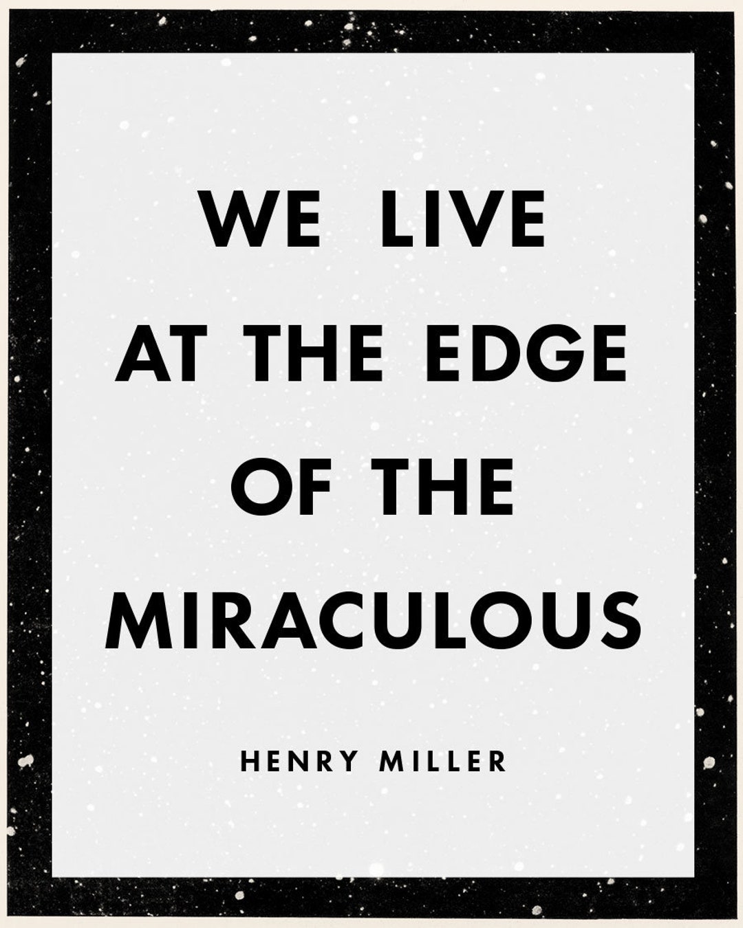 Bookshelf Decor Literary Quote Print Henry Miller Quote Literary