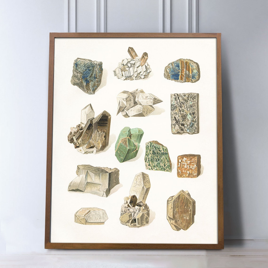 Southwest Mineral Print Antique Rock Art Print Rock Print - Etsy