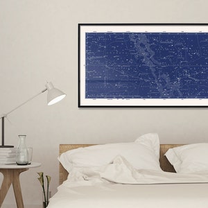 Framed Star Map Print, Framed Constellation Map, Star Map Framed ...