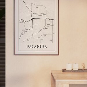 Pasadena Map Print, Pasadena Map Poster, City Map Print, Pasadena Map ...