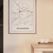 Pasadena Map Print, Pasadena Map Poster, City Map Print, Pasadena Map ...